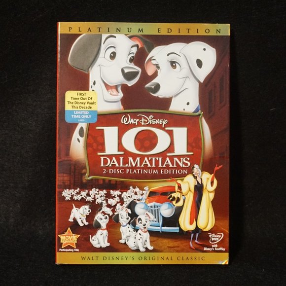 Disney | Media | Walt Disney Pictures 1 Dalmatians Platinum Edition Dvd ...